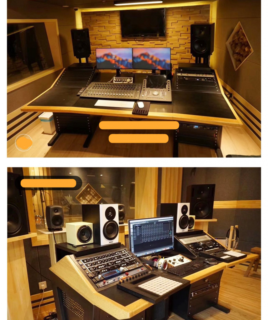 Recording Studio Table For Audio Control Console Mixer - Radio / TV ...
