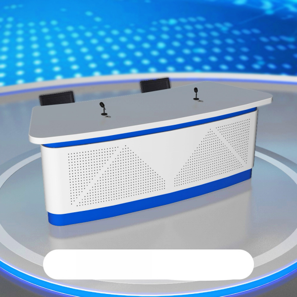 Studio Live Anchor News Table For TV Broadcast Station - Radio / TV ...